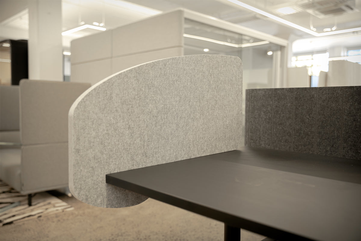 Slide Acoustic Desk Screen - Office Acoustic Screen - Noisy Office ...